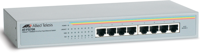 Siemens Ethernet Switch AT-FS708 8 Port 10/100 Mbps Fast Ethernet Swit ...